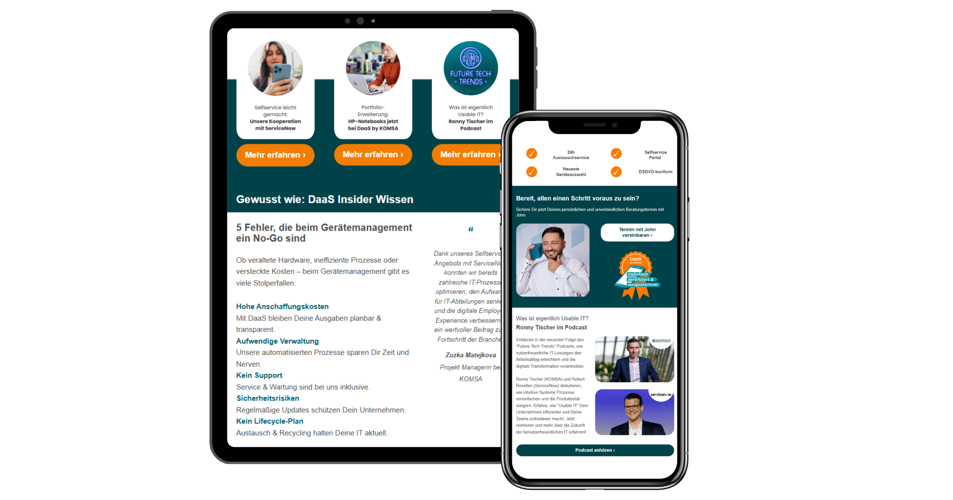 Jetzt anmelden für den Device as a Service Business Newsletter von ...